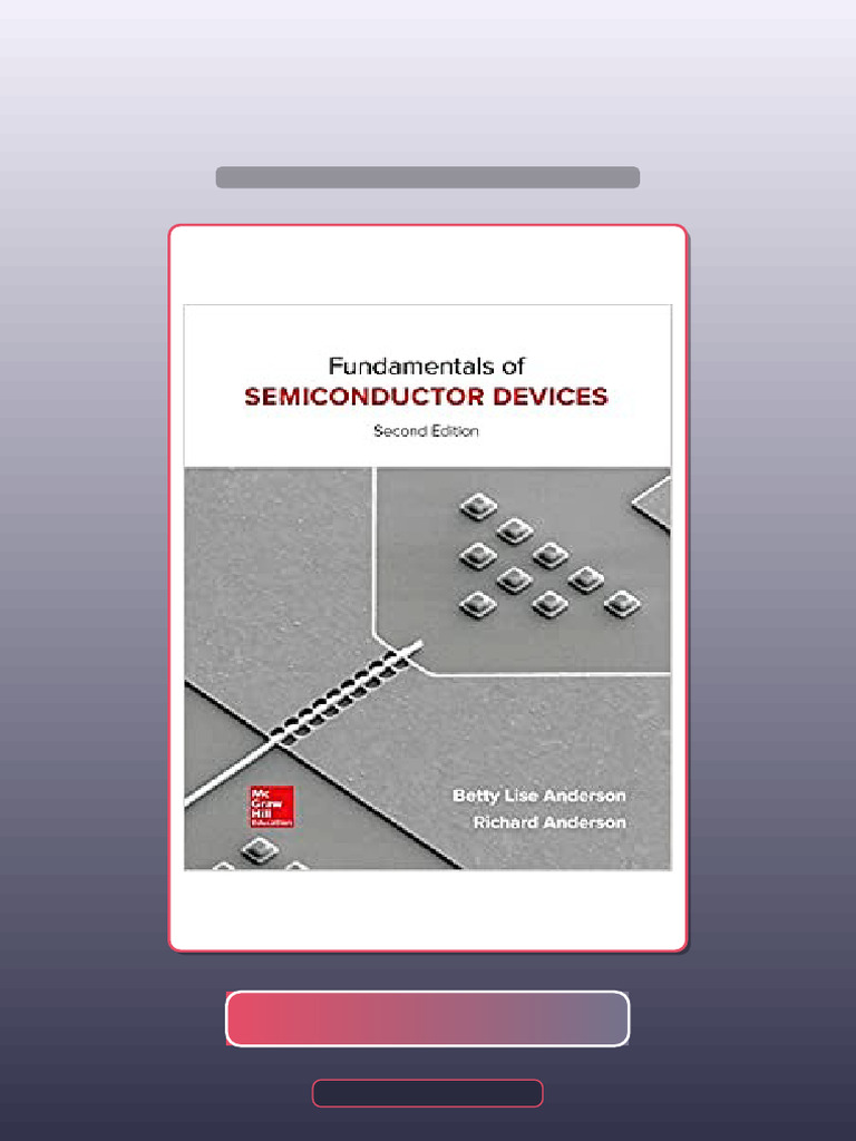 Fundamentals of Semiconductor Devices by Betty Anderson Ebook and ...