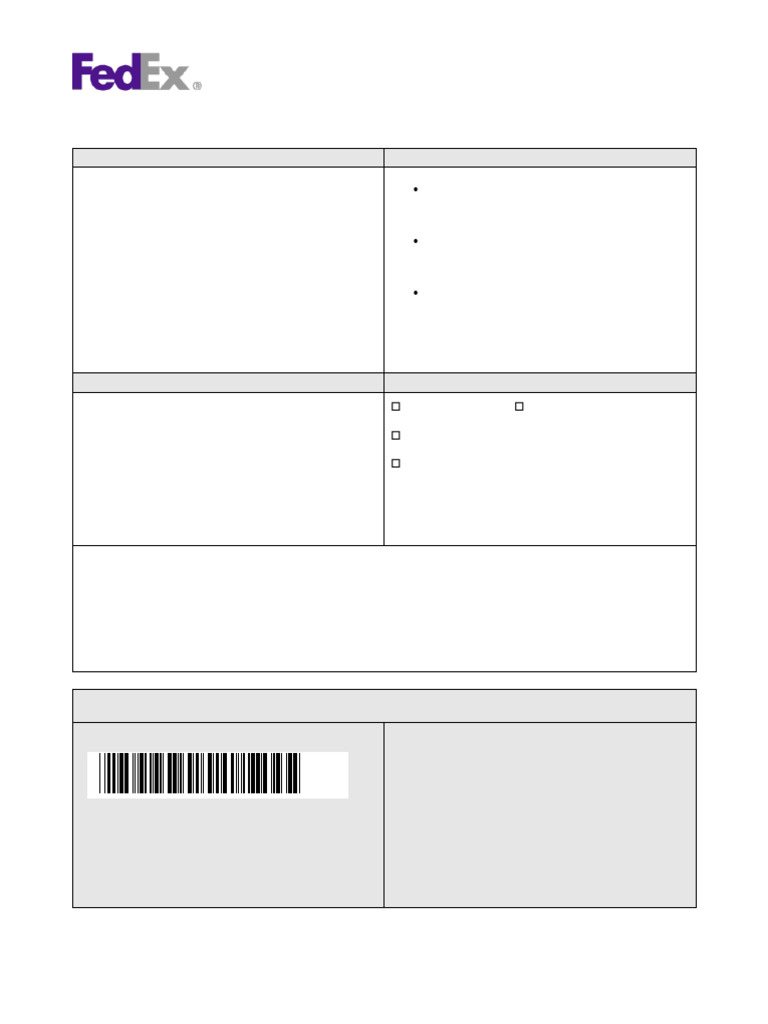 FedEx Package Delivery Authorization Form | PDF