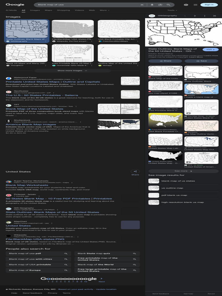 Blank Map of Usa - Google Search | PDF | Computing | Graphic Design