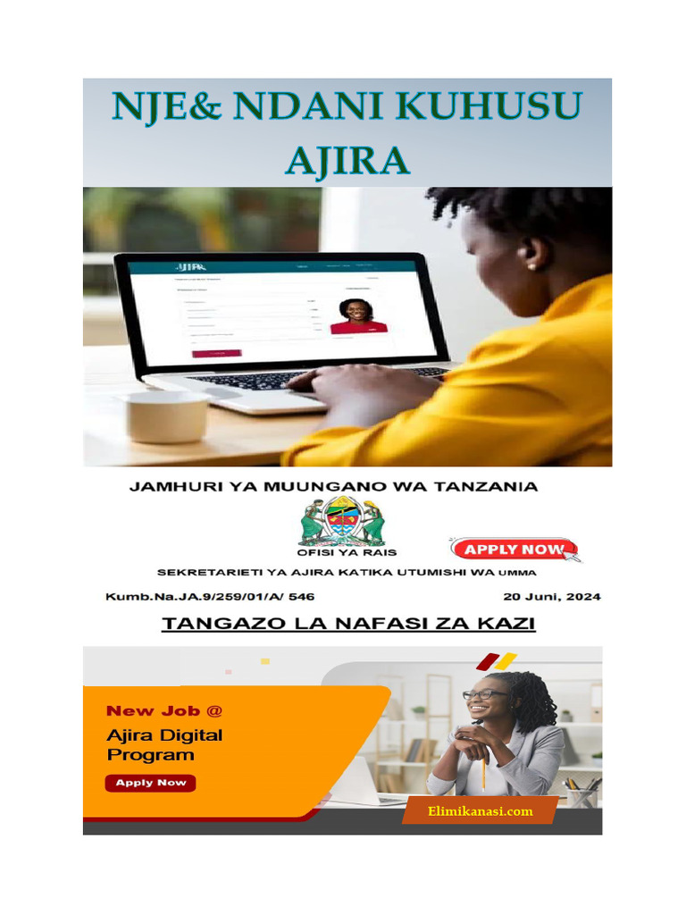 Nje & Ndani Kuhusu Ajira | PDF