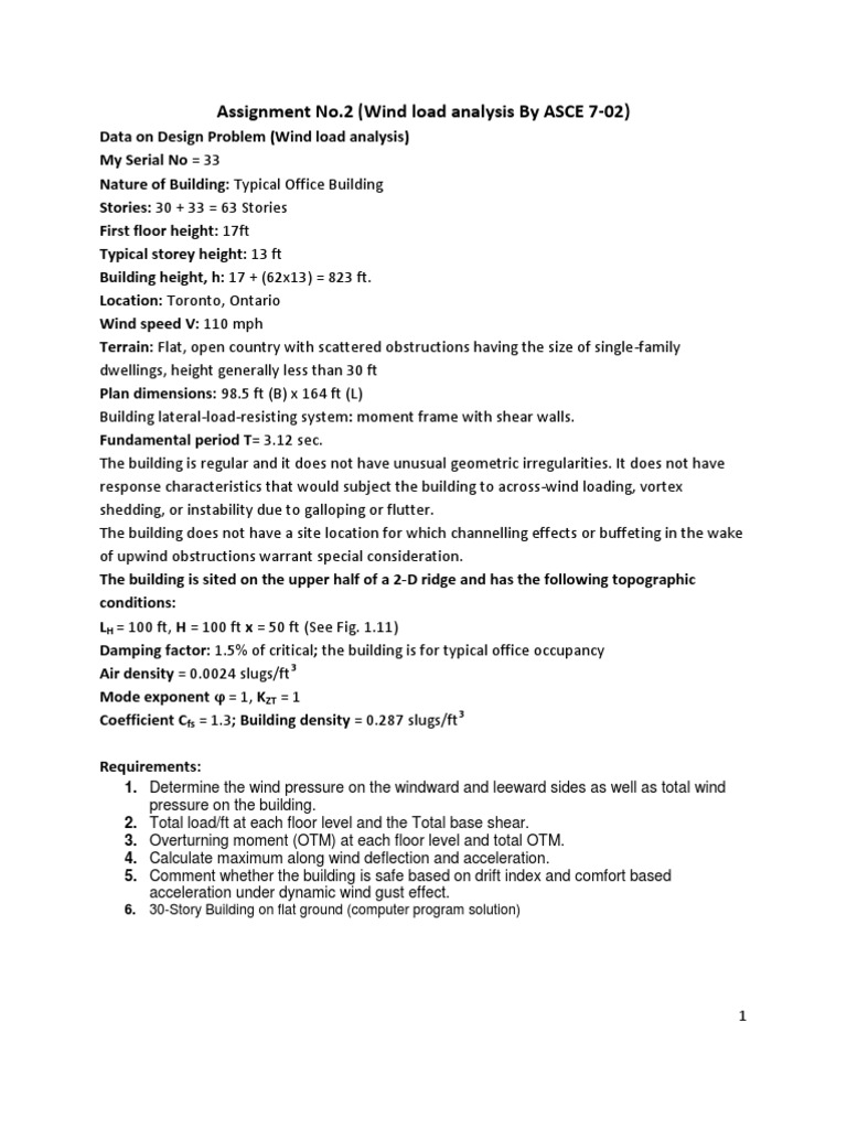 Wind Load Analysis by ASCE 7-02 | PDF | Wound | Wind Speed