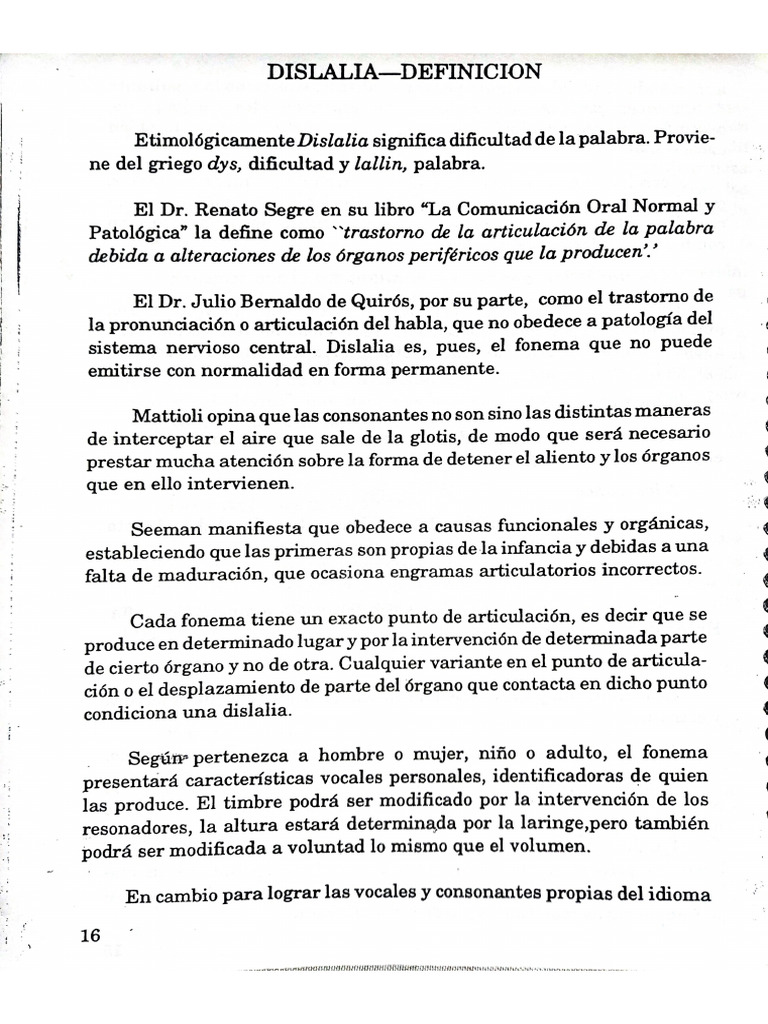 Dislalias | PDF