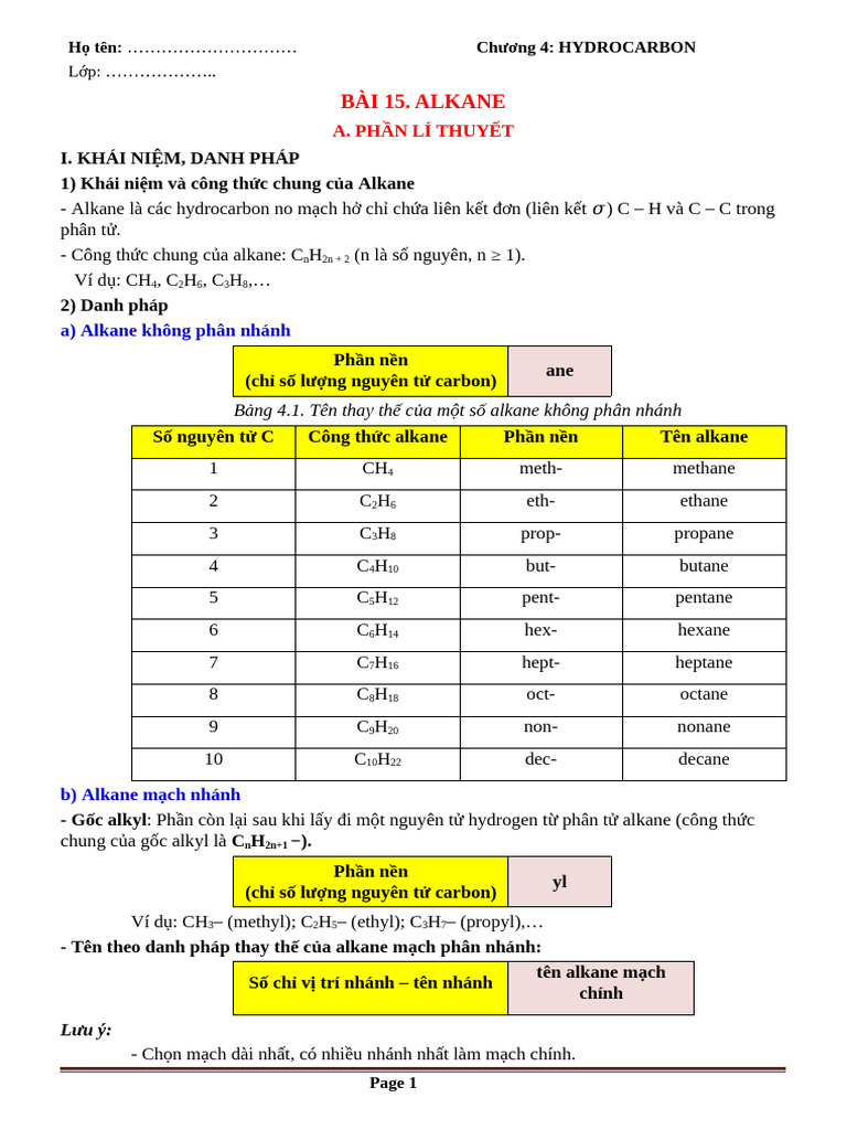 k11 Alkane | PDF