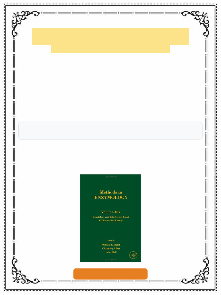 Regulators and Effectors of Small GTPases Ras Family 1st Edition ...