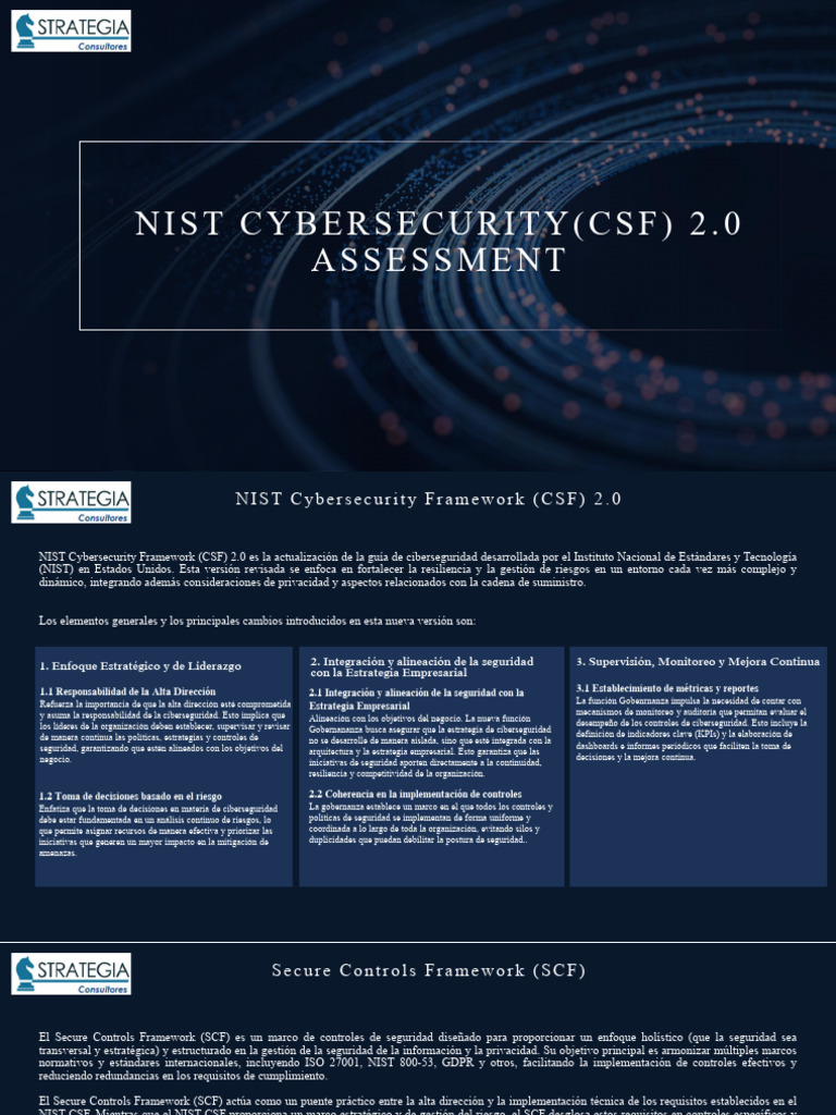 NIST CSF 2.0 Assessment | PDF | La seguridad informática | Seguridad