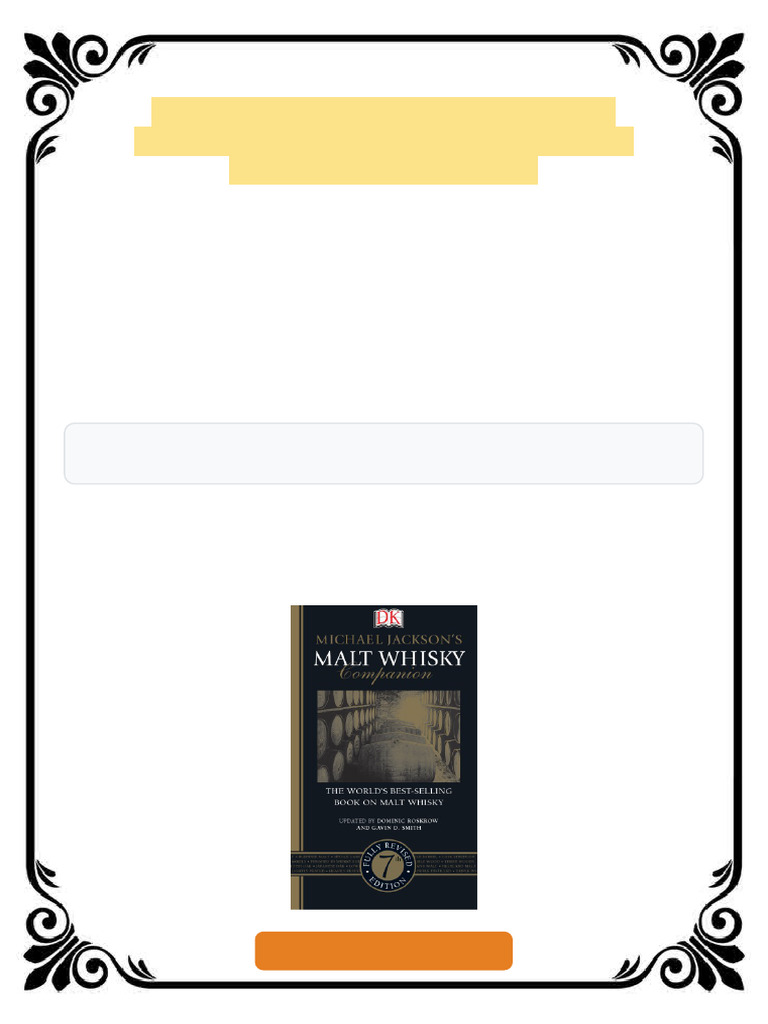 Michael Jackson S Malt Whisky Companion Jackson Ebook Cross-Format ...