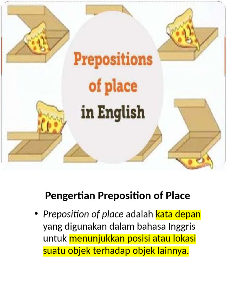 Ppt Preposition of Place | PDF