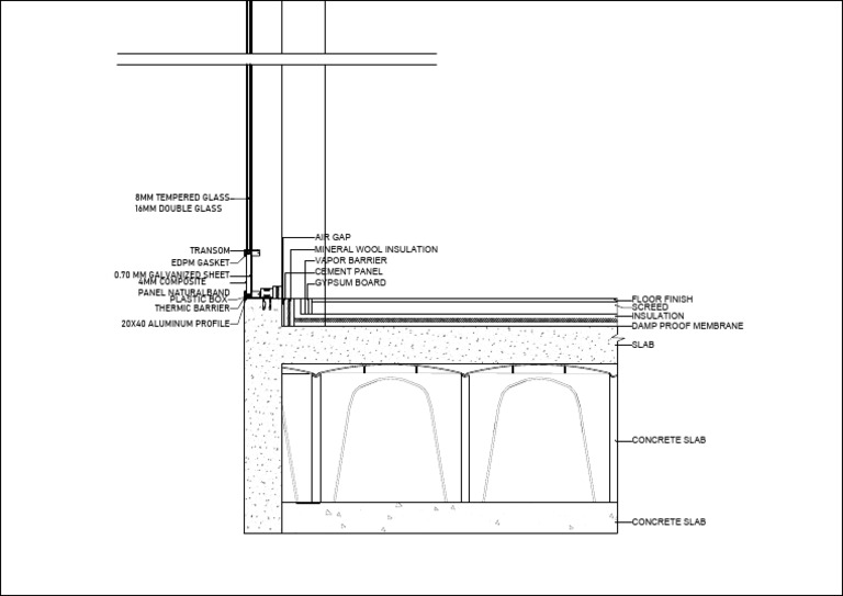 Curtain Wall Section | PDF