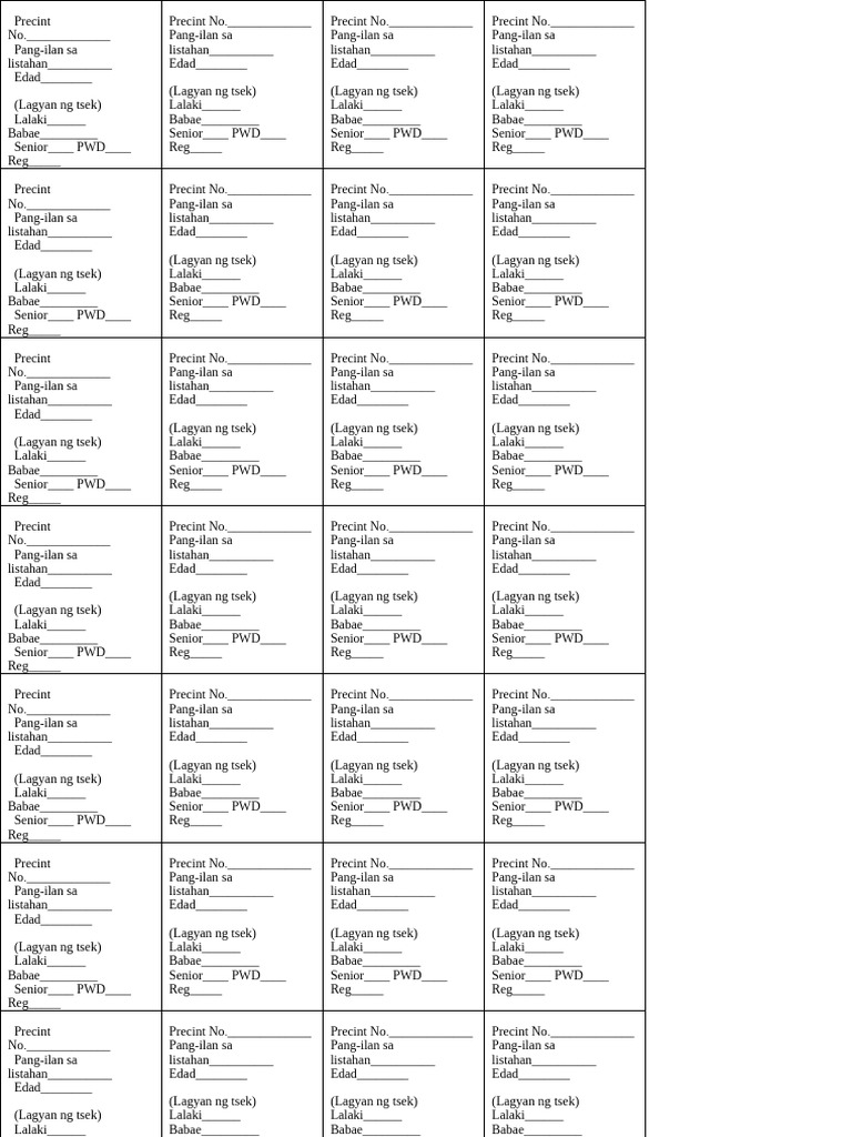 Voters Stub | PDF