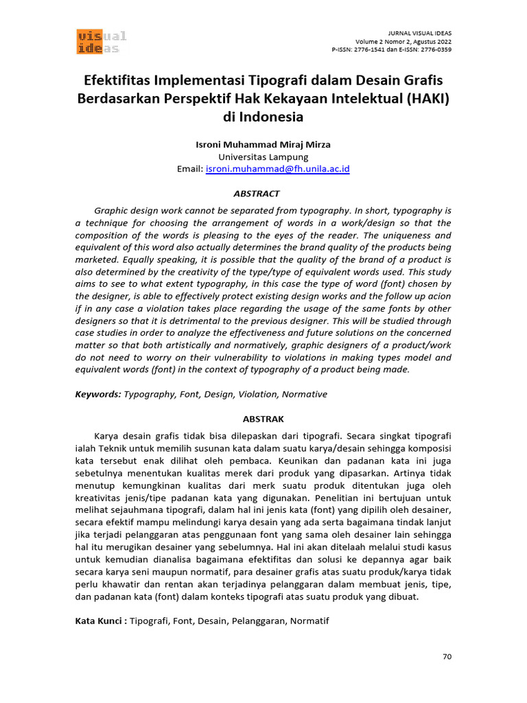 Efektivitas Tipografi dalam Desain Grafis | PDF