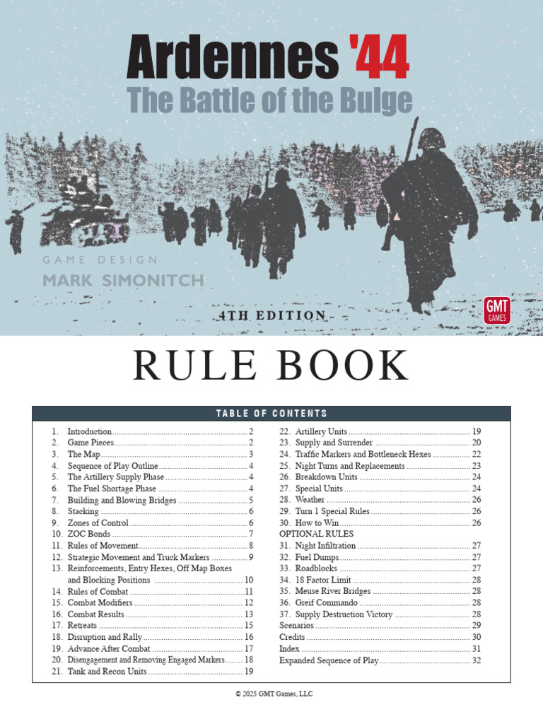 A44+rules 2025 Final | PDF | Tiger I | Division (Military)