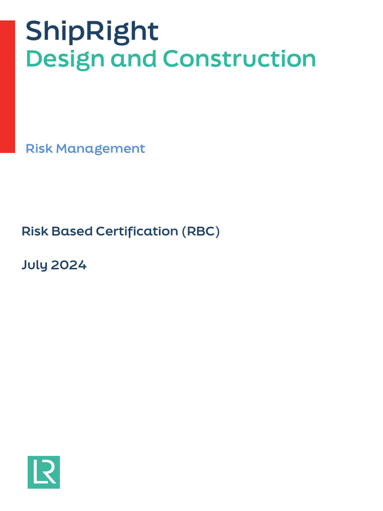 Risk Based Certification RBC July 2024 | PDF | Risk | Risk Assessment