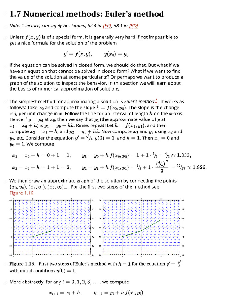 Euler Method | PDF