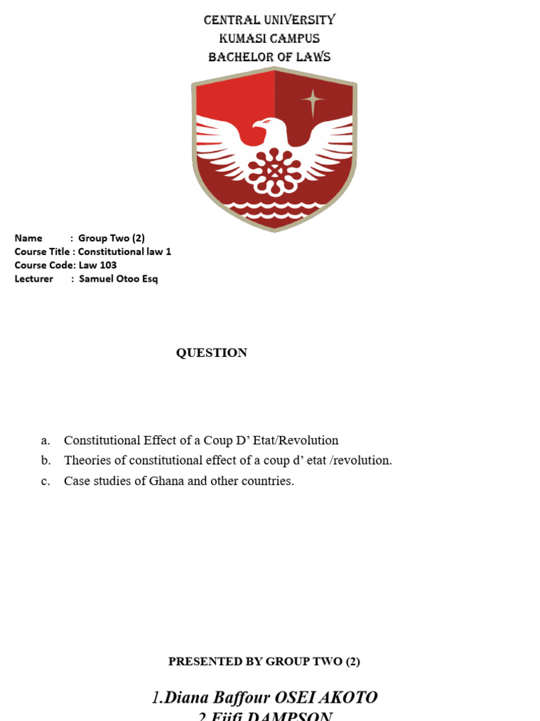 COUP D' ETAT | PDF | Revolutions | Justice