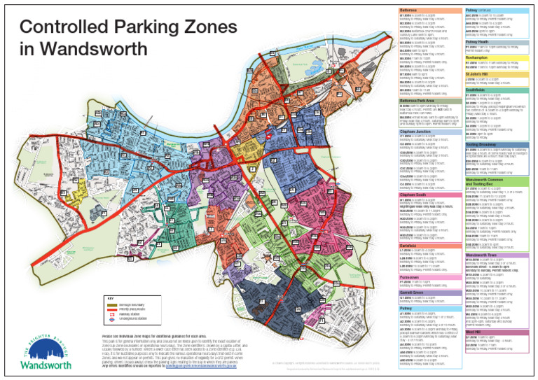 Wandsworth Controlled Parking Zones Guide | PDF