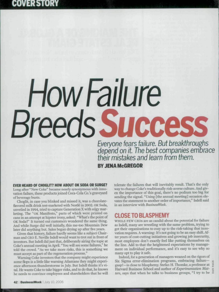 How Failure Breeds Success | PDF | Business