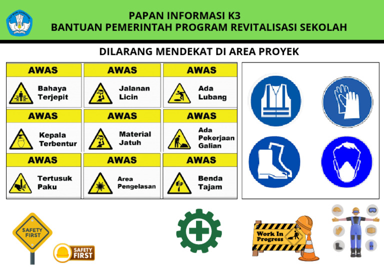Papan Informasi k3 (A4 (Horizontal) ) | PDF
