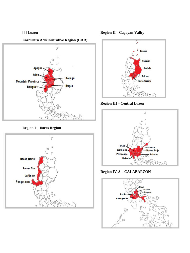 Philippine Regional Overview Map | PDF