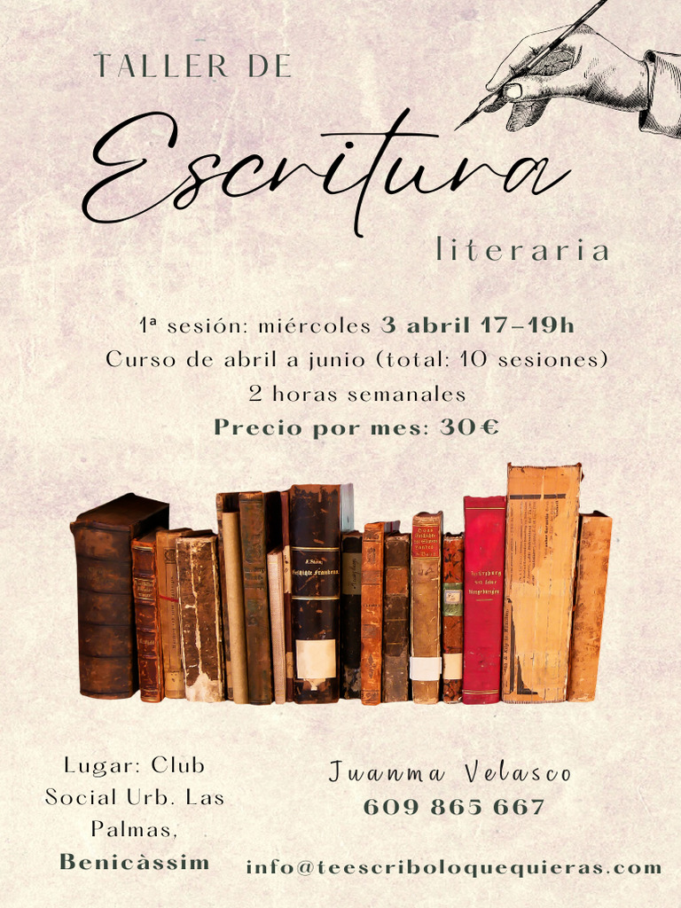 Taller Escritura 2024 Abril-Junio Benicàssim | PDF | Comunicación humana