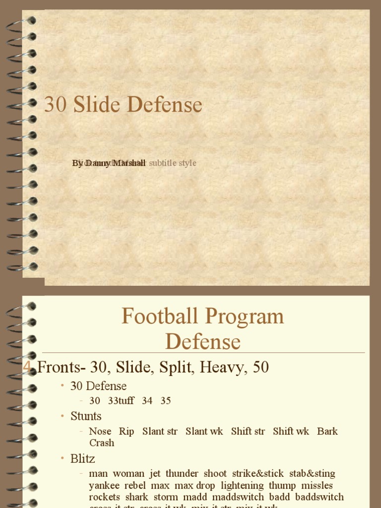 30 Defense Football Strategy Guide | PDF | Team Sports | Football Codes
