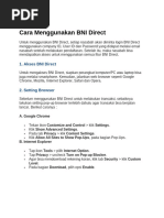 Panduan Aktivasi dan Transaksi BSI CMS | PDF
