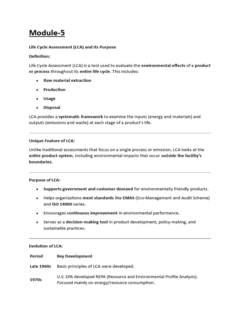 Module_5 | PDF | Life Cycle Assessment | Waste Management