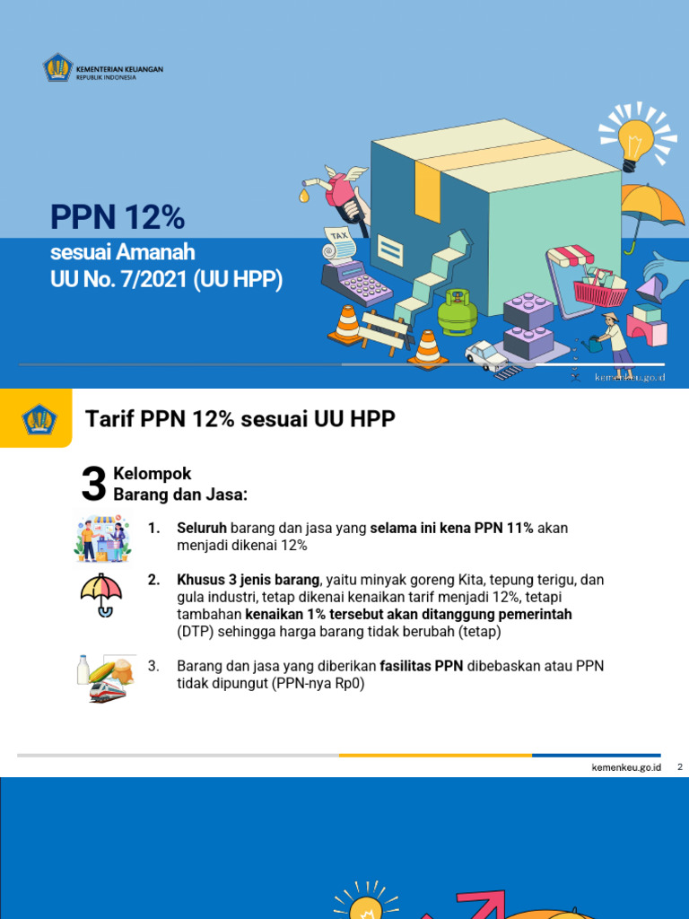 Tarif PPN 12% dan Fasilitas Bebas PPN | PDF