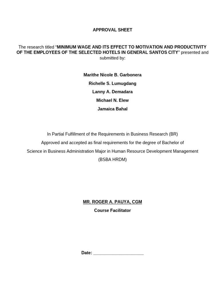 Approval Sheet | PDF
