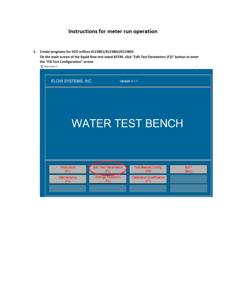 Meter Run Operation Instructions | PDF | Fluid Mechanics | Continuum ...