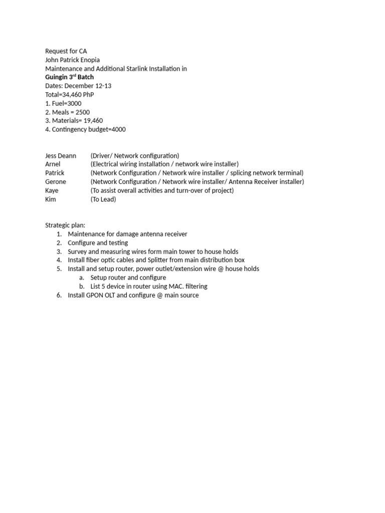 Request for CA | PDF