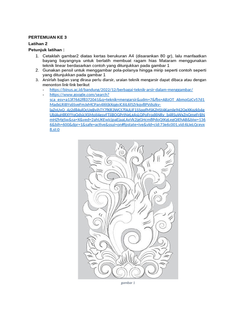 Gambar 1ragam Hias Mataram | PDF