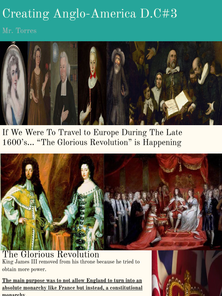 Glorious Revolution's Impact on America | PDF | Slavery | Deism
