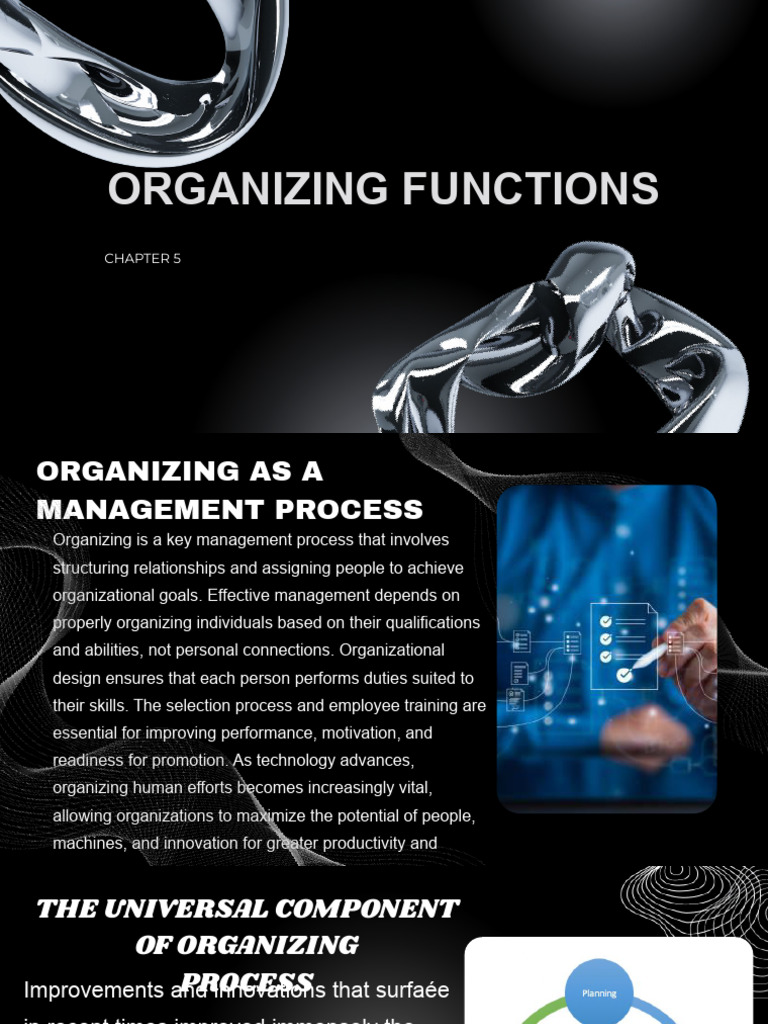 Organizing Functions in Management Process | PDF