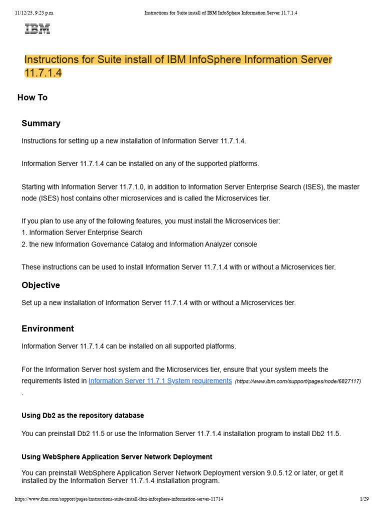 BM InfoSphere Information Server 11.7.1.4 | PDF | Sudo | Secure Shell