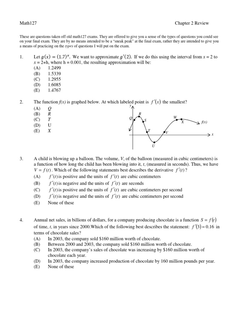 Math127 Chapter 2 Exam Review Questions | PDF | Chess Theory | Chess