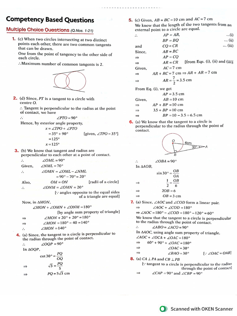 Circle Solution | PDF
