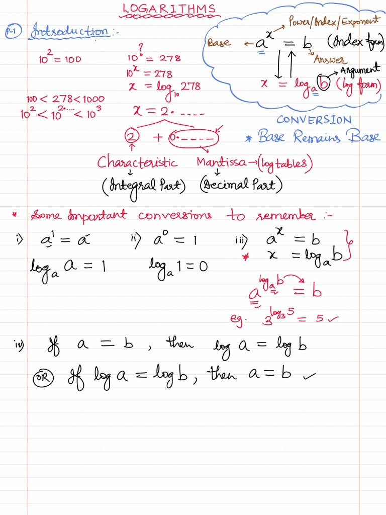 Log Concepts | PDF
