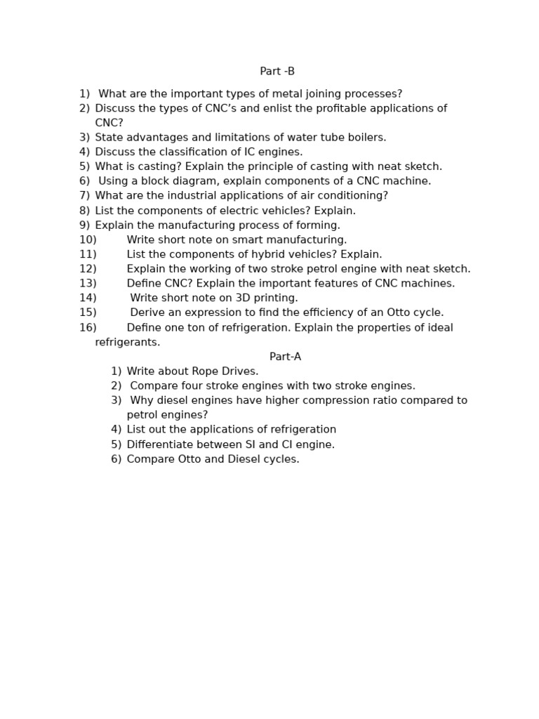 Key Manufacturing and Engine Concepts | PDF