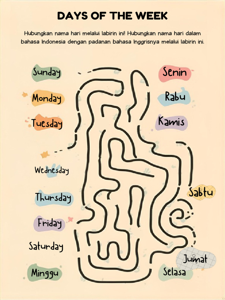 Hand-Drawn Style Maze Worksheet | PDF