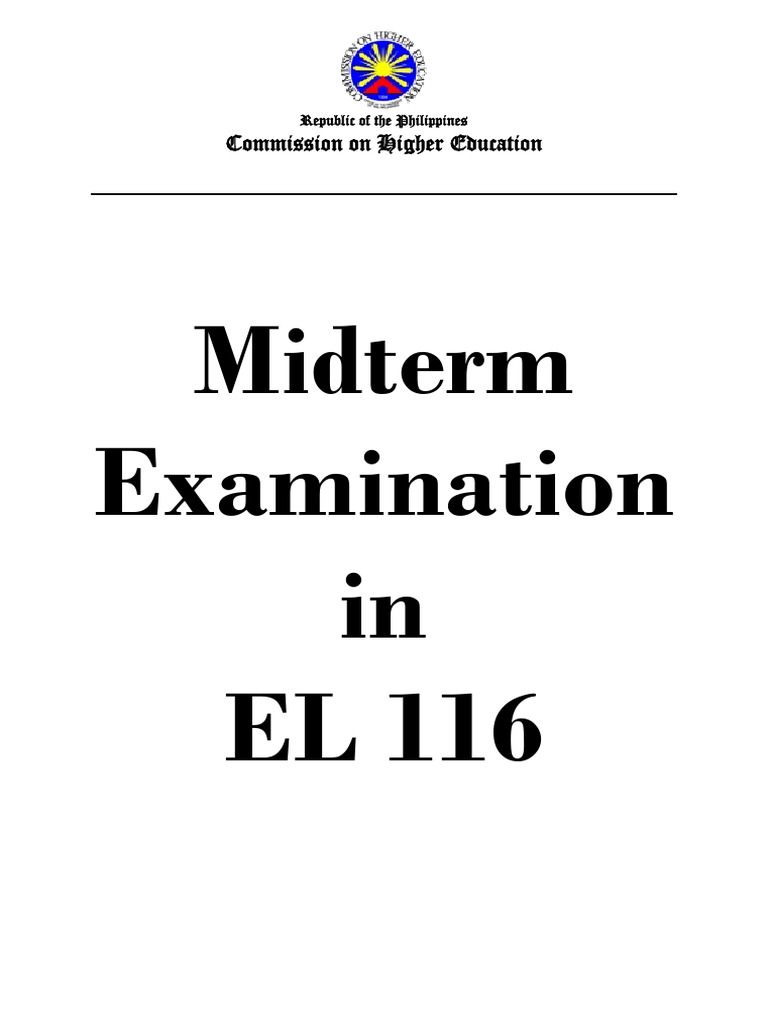 Midterm Examination (Phase 2-Final Copy) | PDF | Poetry | Play (Theatre)