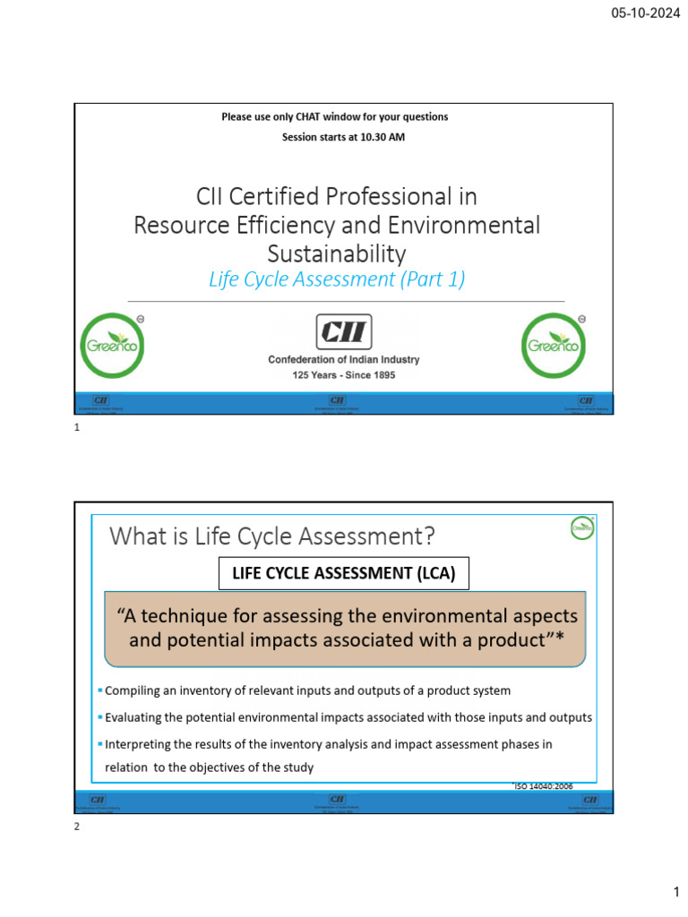 Life Cycle Assessment Overview and Case Study | PDF | Life Cycle ...