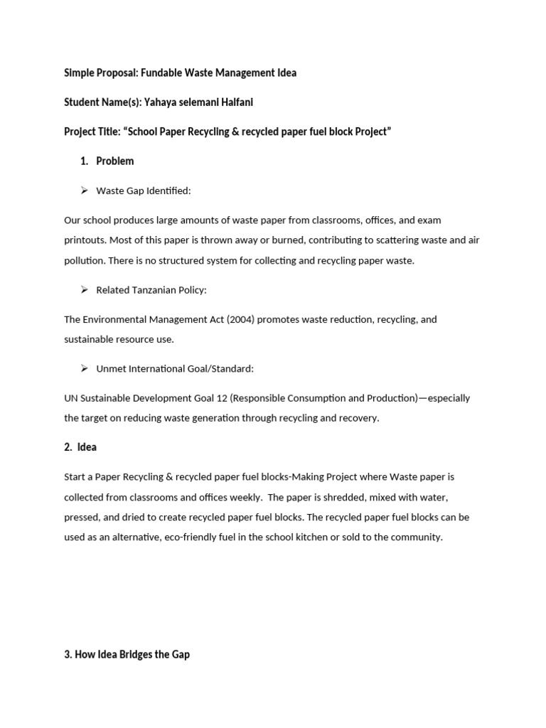 SWM Proposal | PDF