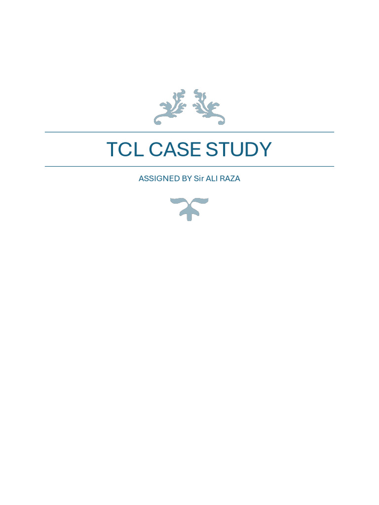 TCL Case | PDF | Sony | Samsung