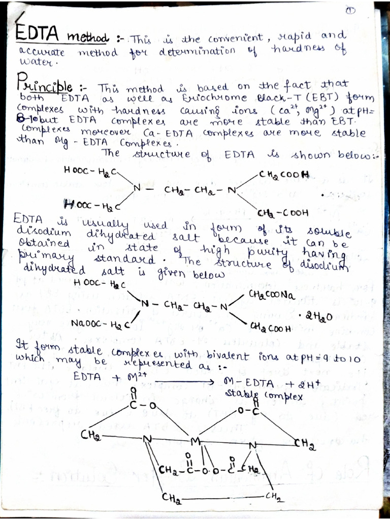 EDTA Method | PDF
