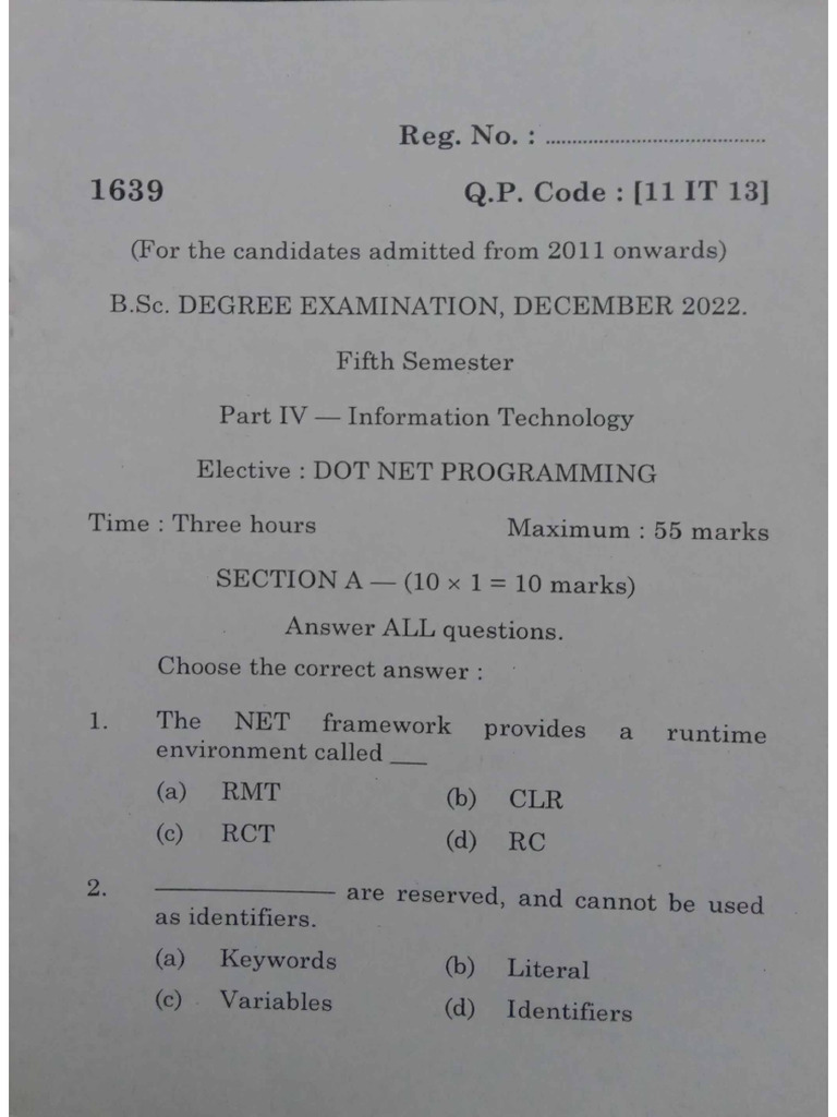 Dot Net | PDF