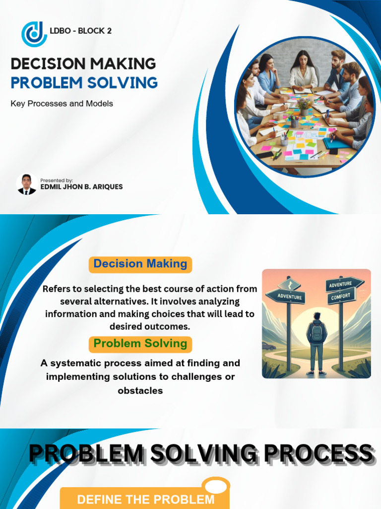 Decision Making and Problem Solving Models | PDF | Decision Making ...