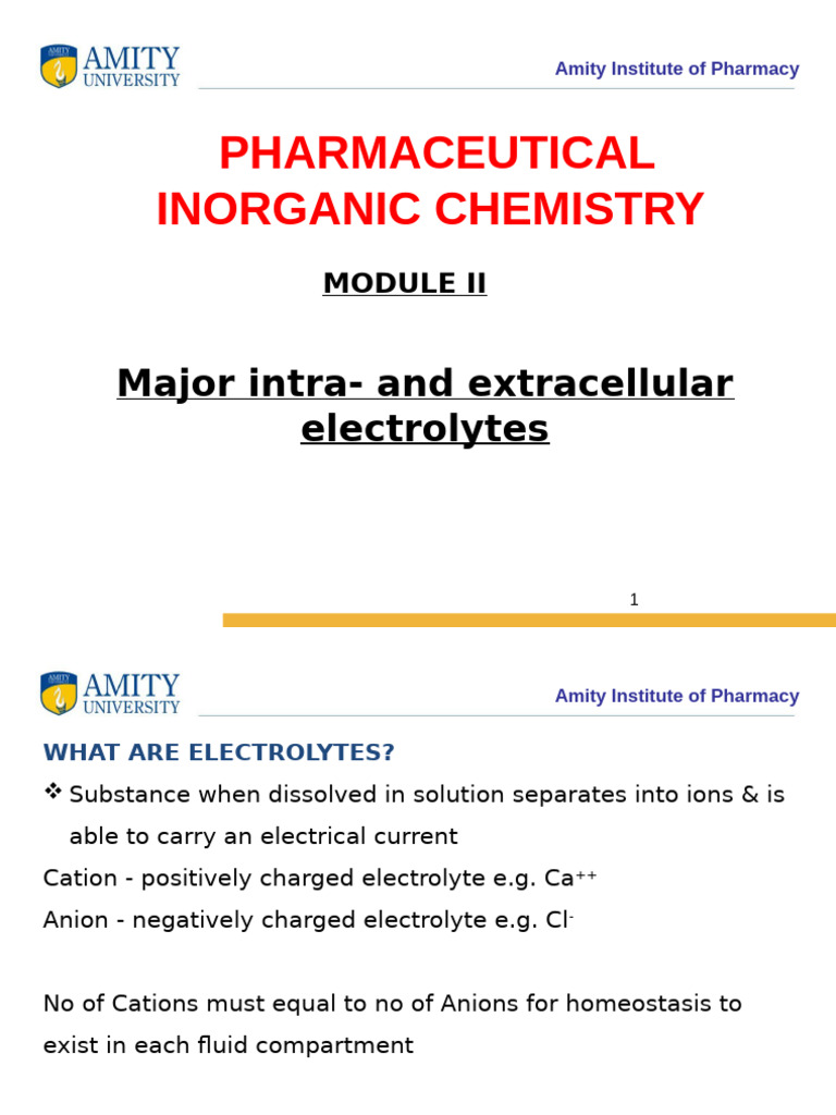 Understanding Body Electrolytes and Functions | PDF | Buffer Solution ...
