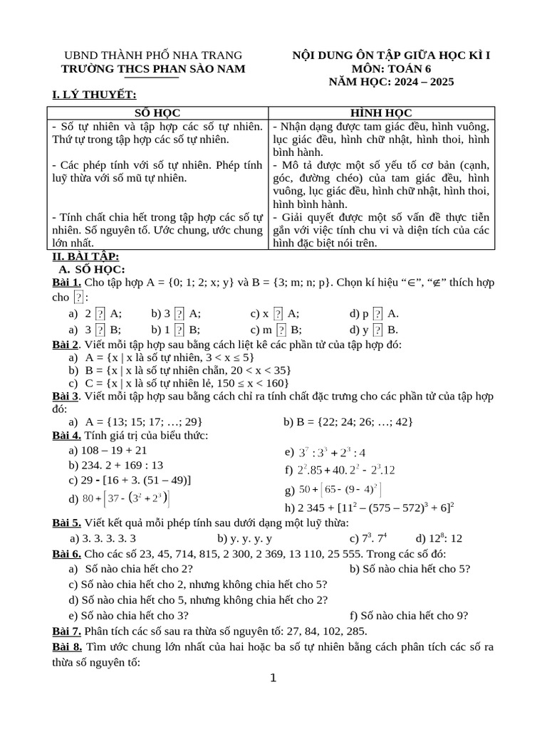 PHAn SAO NAM t6 | PDF