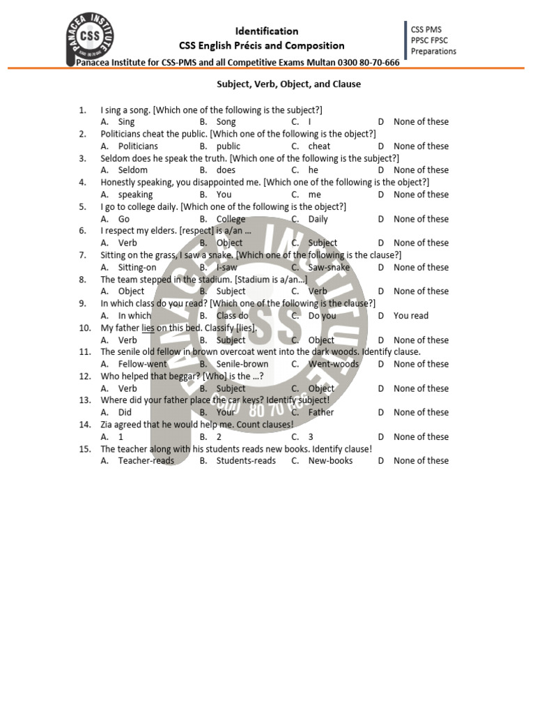 Identification - SVO and Clause Only Student | PDF | Chess Theory | Chess
