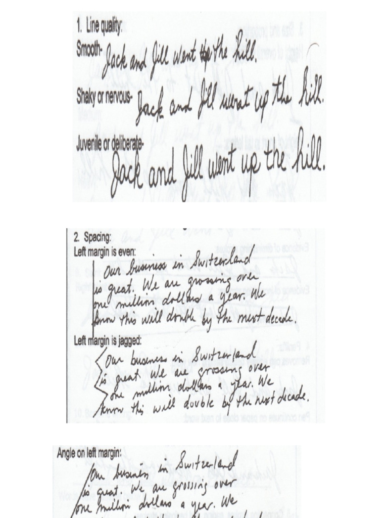 Handwriting Analysis and Variations | PDF | Behavioural Sciences ...